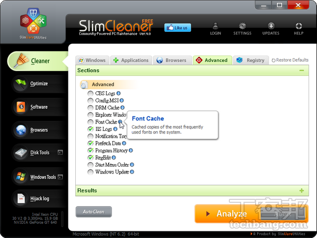 超強多合一的超實用系統工具 SlimCleaner：清理、優化、移除、重整…… | T客邦