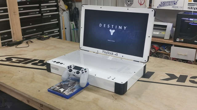 外國神人玩家巧手打造行動版PS4《PlayBook 4》定價1,395美金 | T客邦