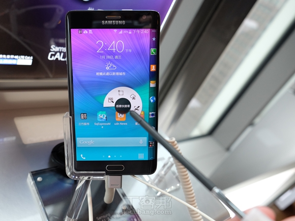 三星 Galaxy Note Edge 曲面螢幕手機在台登場，售價 28,900 元 | T客邦