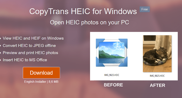 如何在Windows 10上直接用原生介面開啟以及瀏覽iOS 11的 HEIC 格式照片？ | T客邦