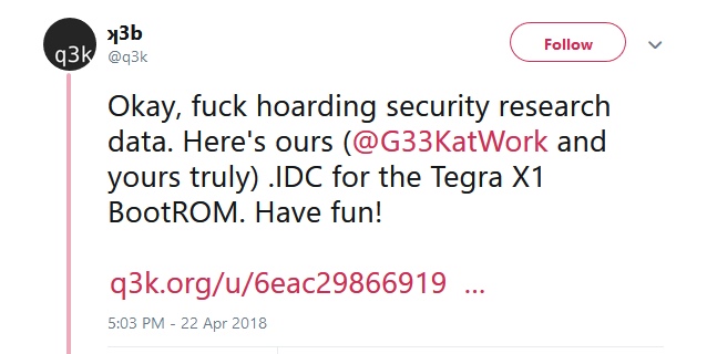 Tegra X1 Bootrom流出，開發者也釋出Fusée Gelée相關工具 | T客邦