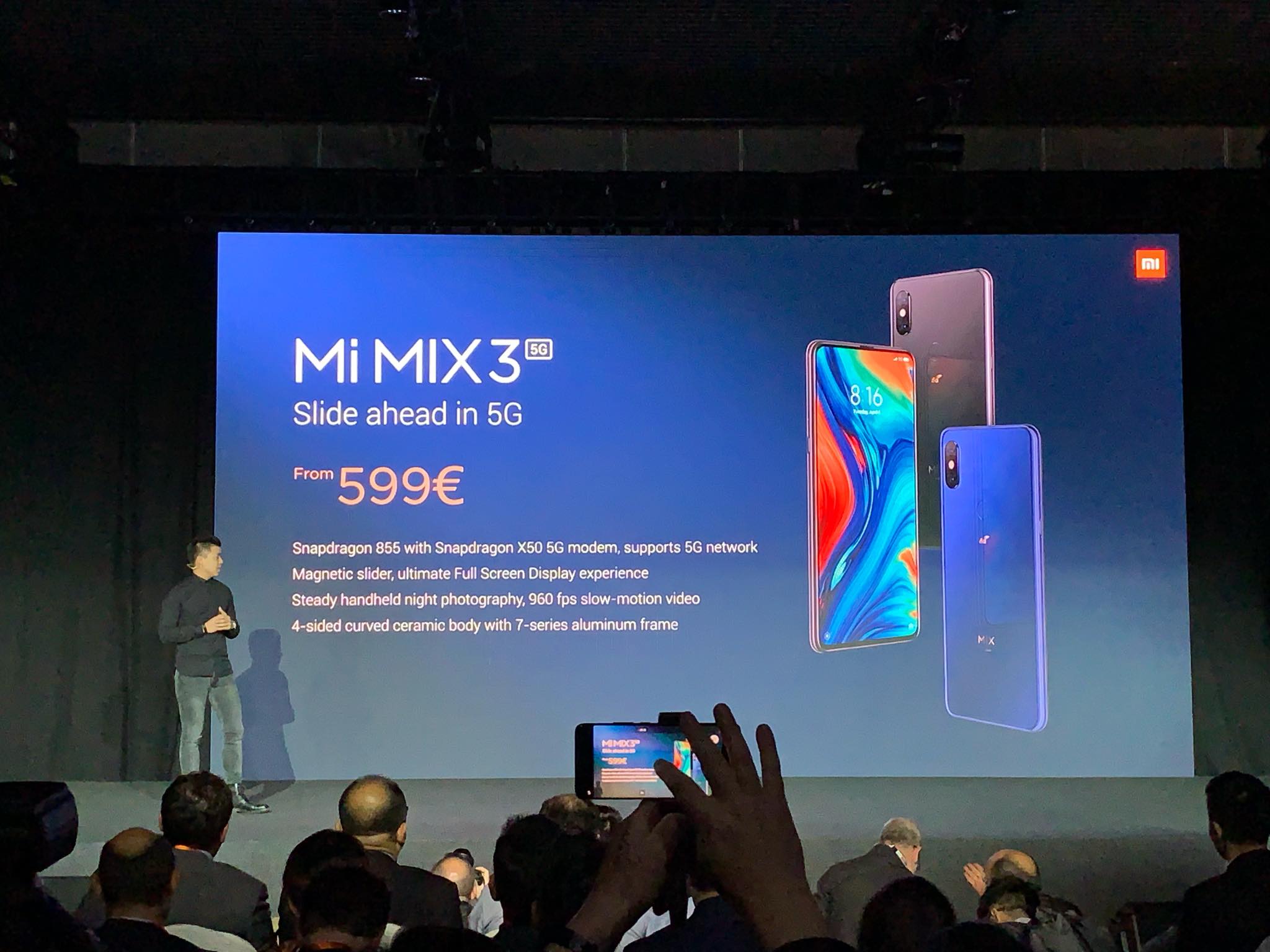 小米 MIX 3 5G 版發表，線上看 4K 影片跟聽串流音樂一樣簡單，599 歐元五月上市 | T客邦