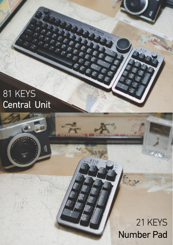 文青鍵盤更實用，Azio Fokal加入可程式化7向飛梭旋鈕 | T客邦