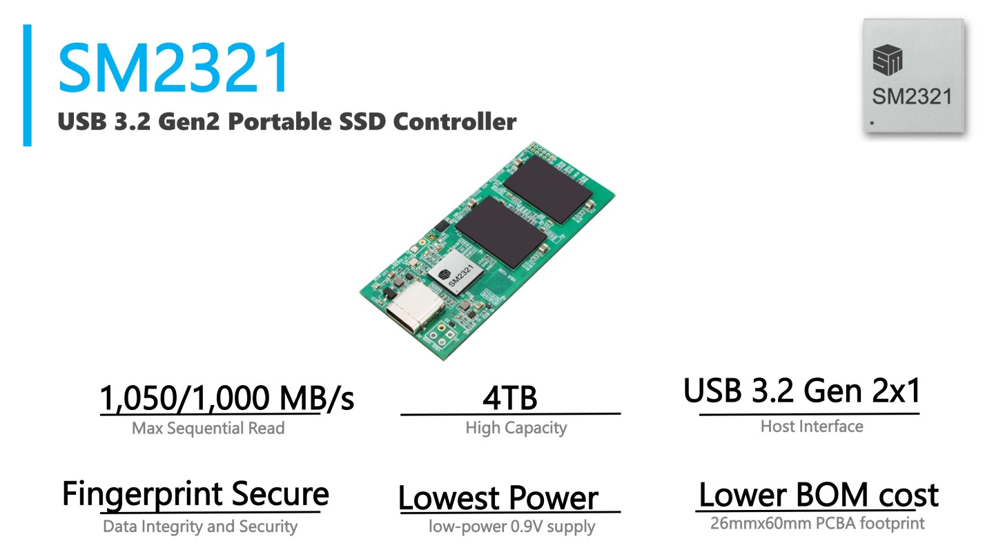 SMI推出全球最快USB 3.2 Gen2x2固態硬碟解決方案，速度飆破2,000MB/s | T客邦