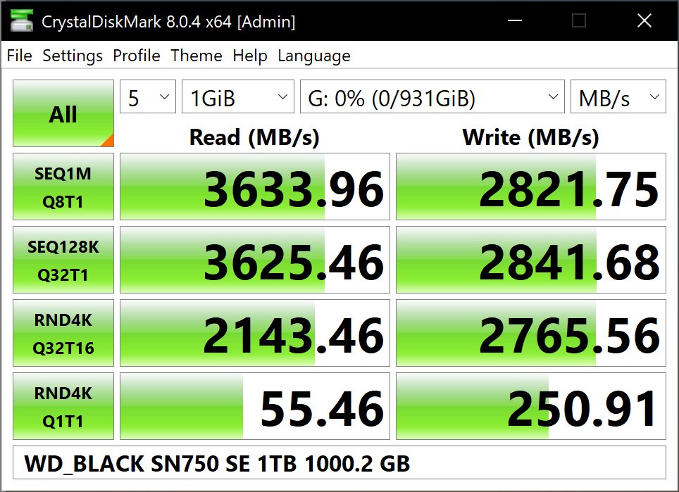 WD Black SN750 SE NVMe SSD 1TB效能測試，單面設計更省電 | T客邦