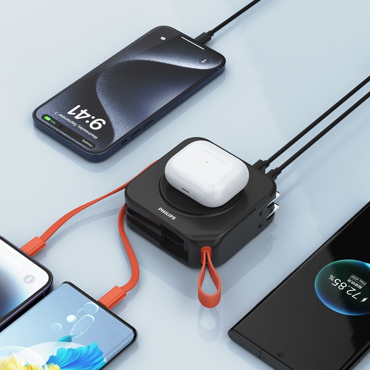 飛利浦發表 FunCube 十合一行動電源，內建充電線和插頭、預購價 1390 元 | T客邦