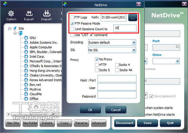 NetDrive 讓 FTP 變成電腦裡的磁碟機，檔案總管就能存取 | T客邦