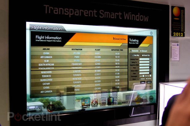 超炫！窗戶是透明觸控螢幕，Samsung 實機展出智慧窗戶 | T客邦