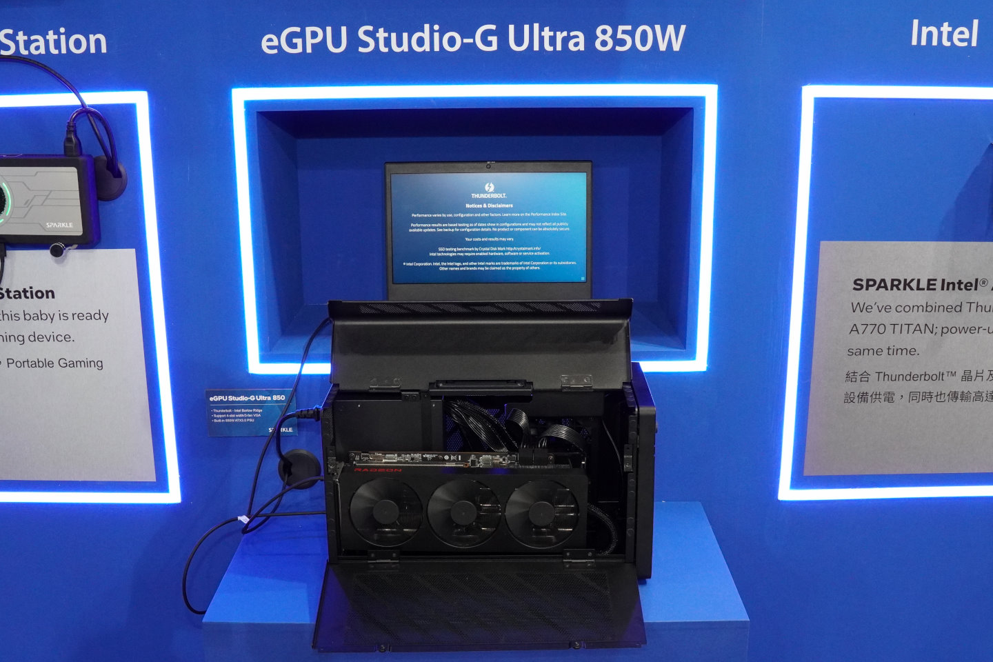 Sparkle推出BTF背插概念顯示卡，還有850W Thunderbolt顯示卡外接盒 | T客邦