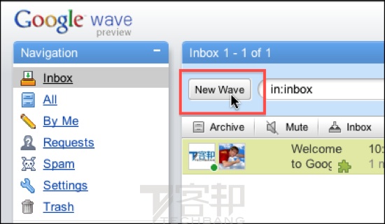 教你玩Google Wave！(1) 基本功：認識介面、發出第一個Wave | T客邦